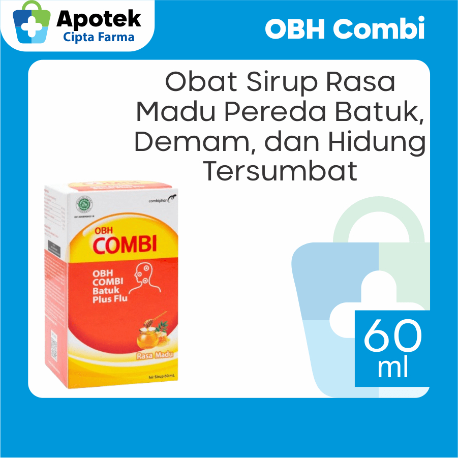 Jual Obh Combi Batuk Plus Flu Rasa Madu 60 Ml Paracetamol Parasetamol ...