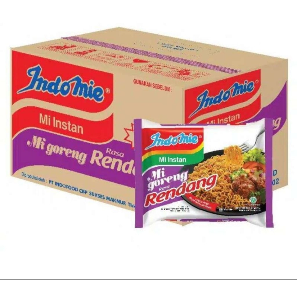 Jual Indomie Goreng Rasa Rendang 91 gram [ 1 Dus Isi 40 Pcs ] | Shopee ...