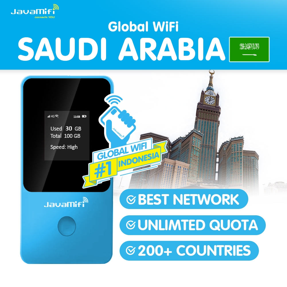 Jual Sewa Global Travel Wifi Saudi Arabia Unlimited JavaMifi 4G ...