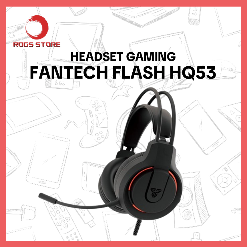 Jual Fantech HQ53 Flash Lightweight Wired Gaming Headset +Microphone ...