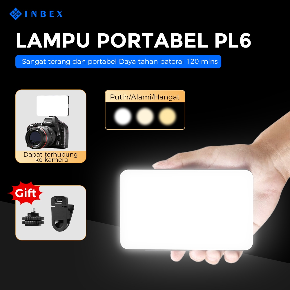 Jual INBEX Selfie Light Portable Clip Mini led Light Led Video Light LAMPU FOTOGRAFI Lampu ...