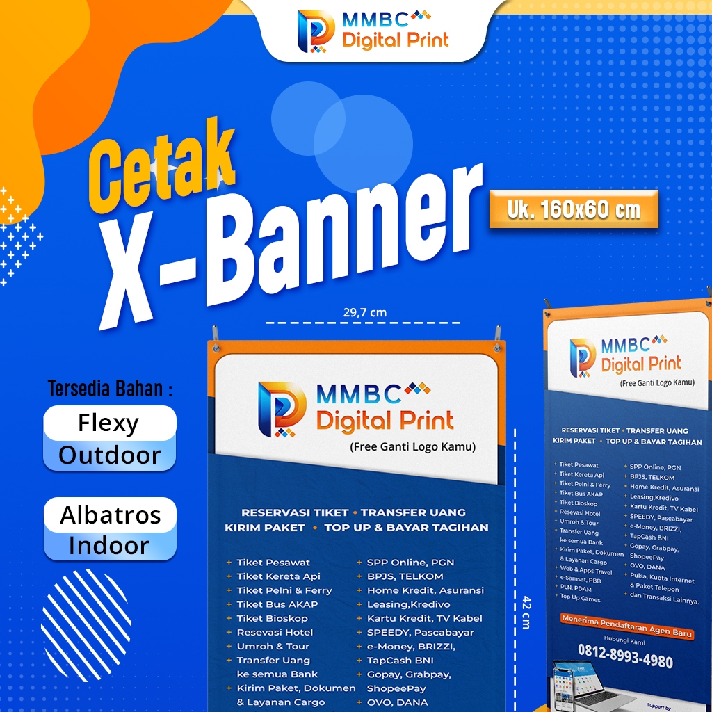 Jual X BANNER FULL COLOR, Albatros & Flexi | Shopee Indonesia