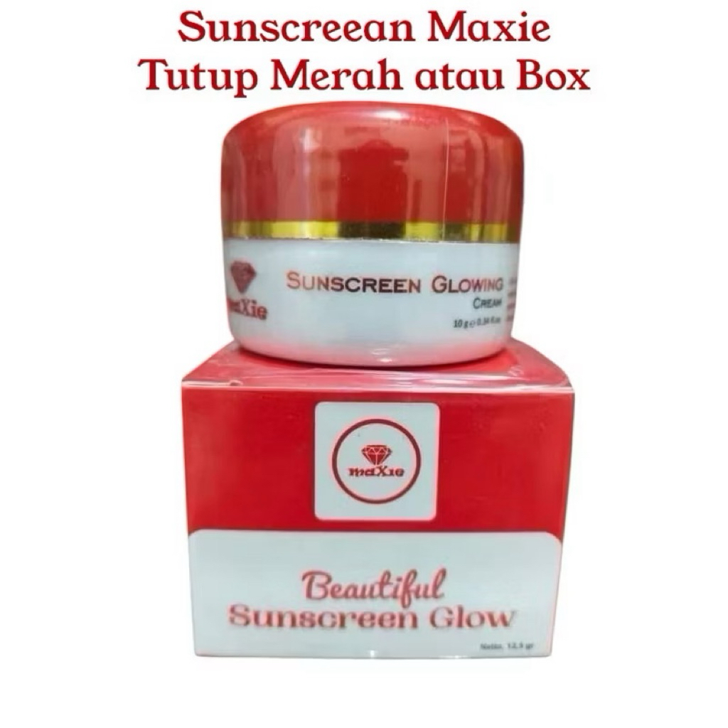 Jual sunscreen glowing by maxie kemasan lama dan baru | Shopee Indonesia