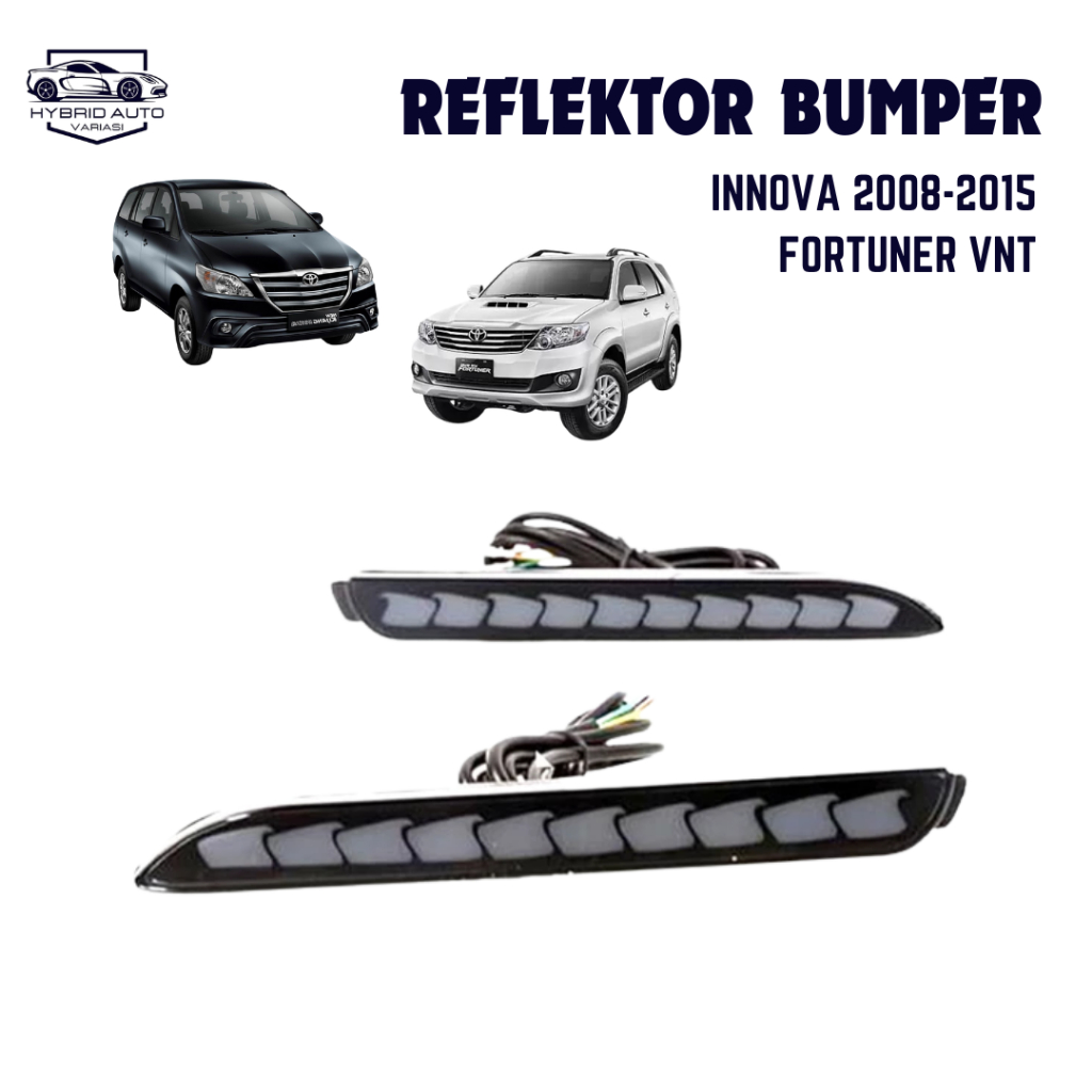 Jual Lampu Reflektor Bumper Innova Lama 2008-2015 Fortuner VNT Rear ...
