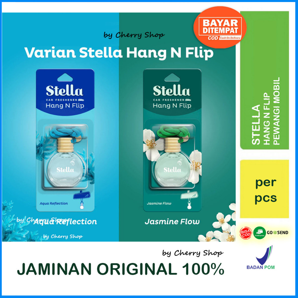 Jual Stella Hang N Flip Jasmine Flow Aqua Reflection 12ml - Pengharum & Pewangi Mobil By Cherry ...