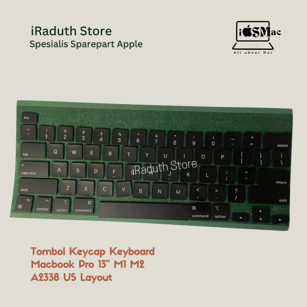 Jual Tombol Keycap Keyboard Macbook Pro 13 M1 M2 A2338 US Layout ...
