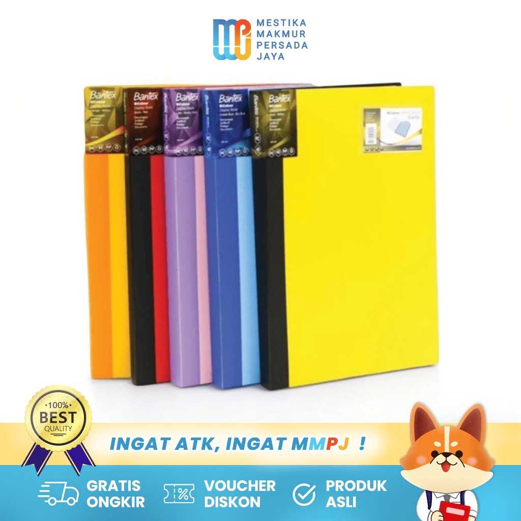 Jual Bantex Display Book Folio F4 BiColour - 20 Pocket Tempat ...