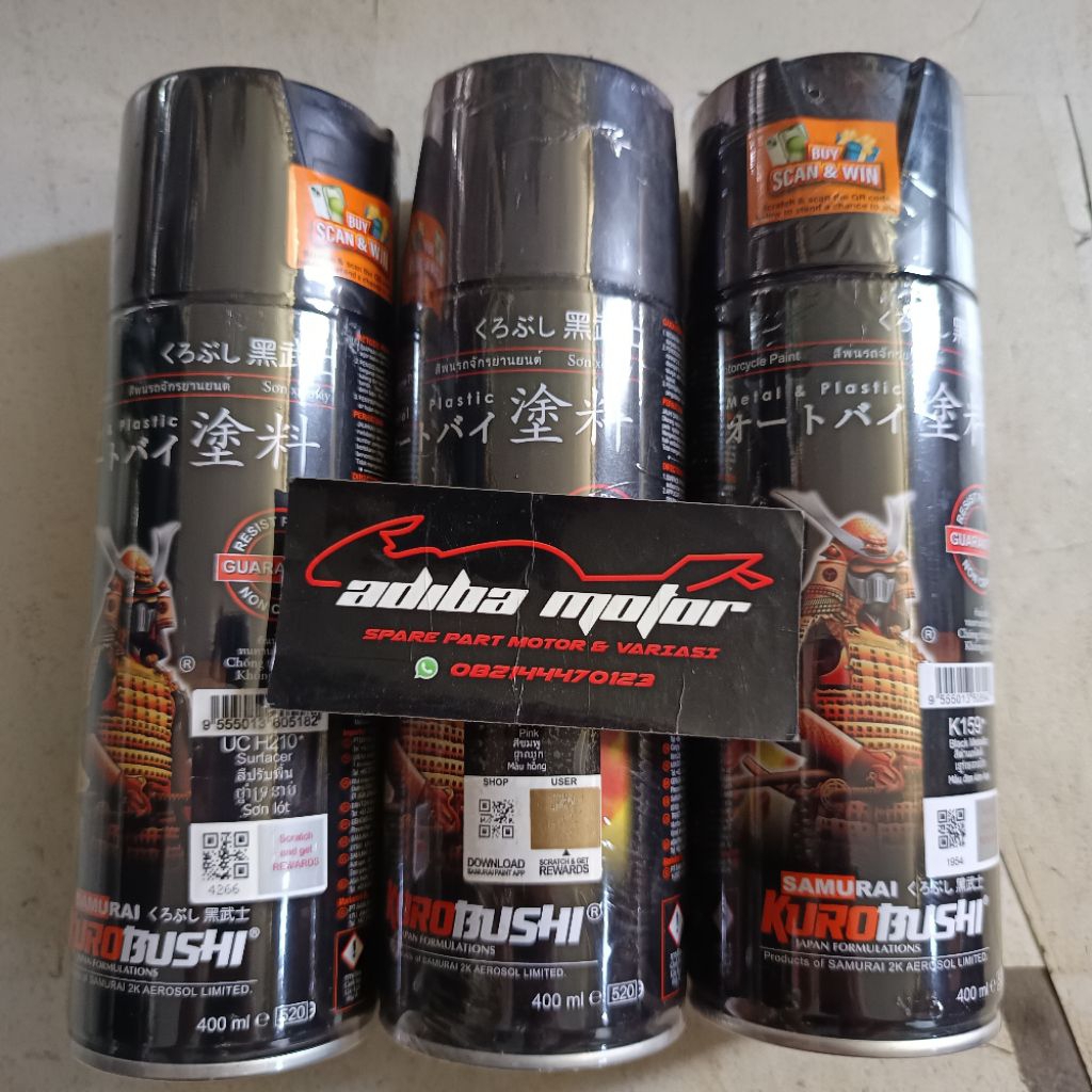 Jual Cat Semprot/pylox Samurai paint 400ml bintang1 original | Shopee ...
