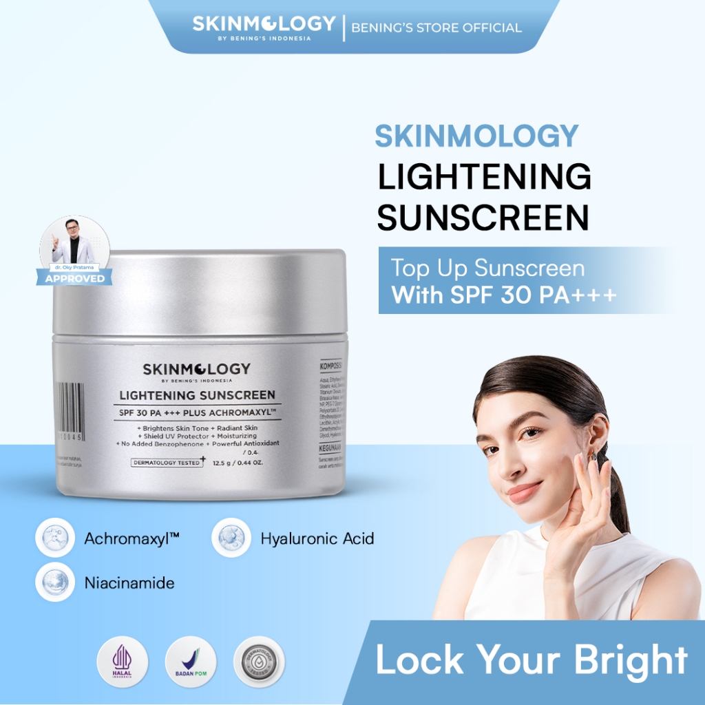 Jual Skinmology By Bening's Clinic Indonesia - Lightening Sunscreen ...