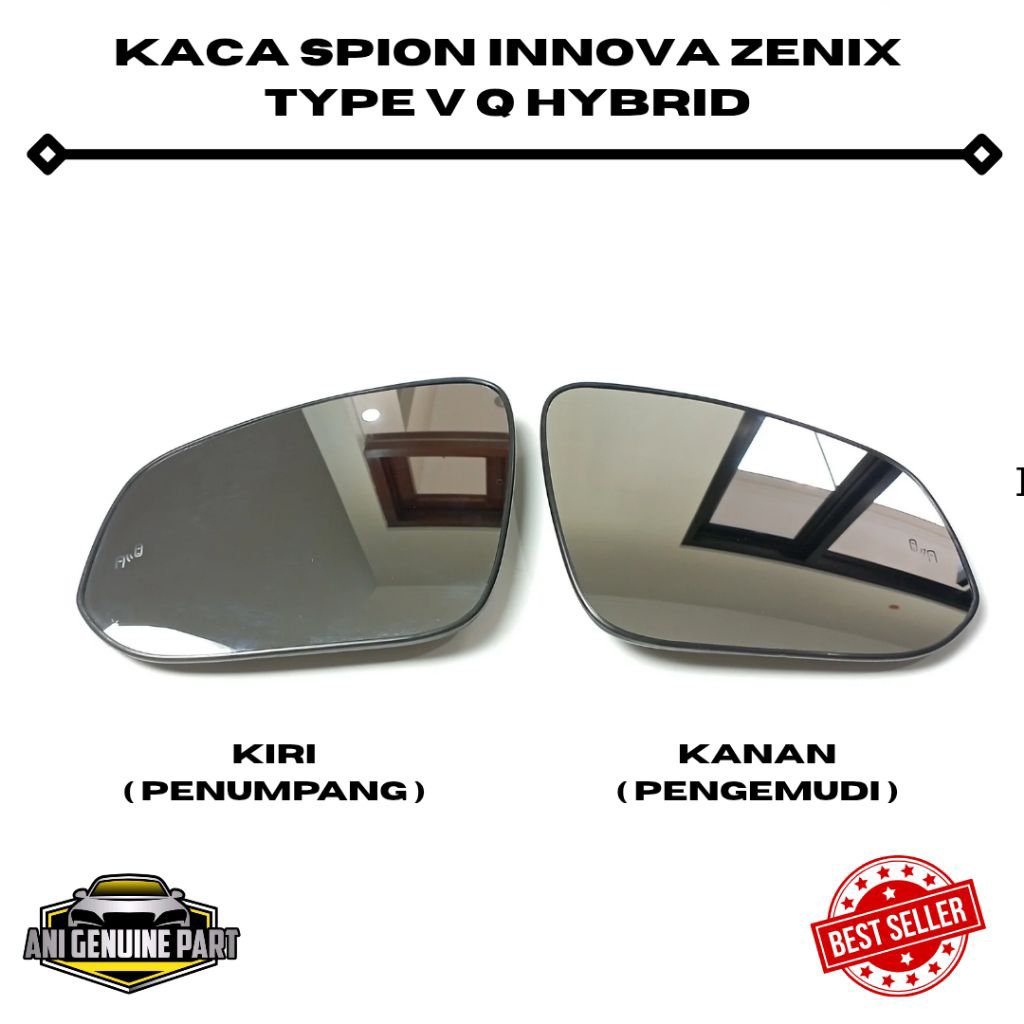 Jual Kaca Spion Innova Zenix Type V Q Hybrid Model Sensor | Shopee ...