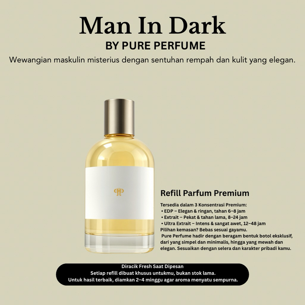 Jual Man in Dark by Pure Perfume | Refill Parfum Premium Pria Elegan ...