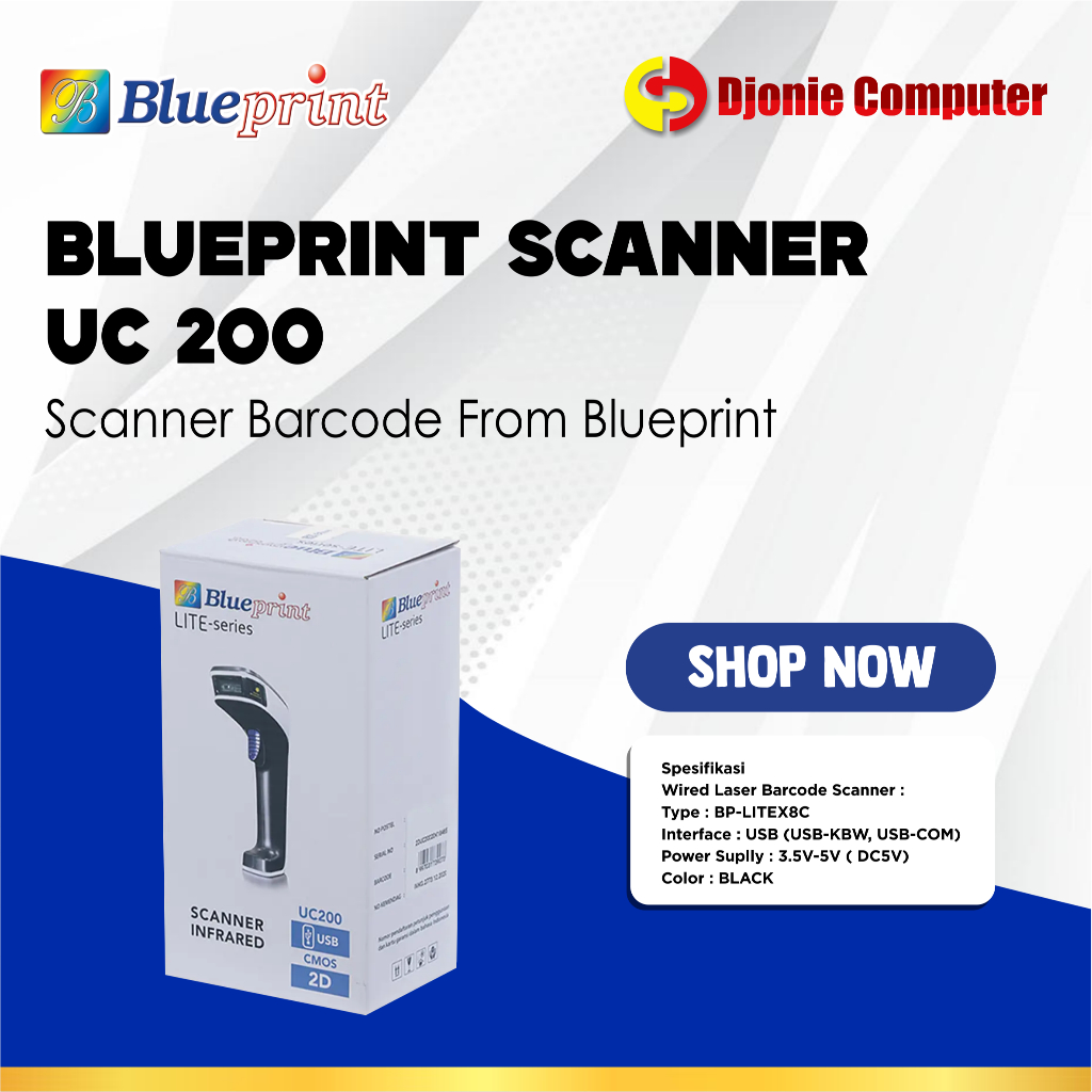 Jual Blueprint Scanner Barcode UC200 | Shopee Indonesia