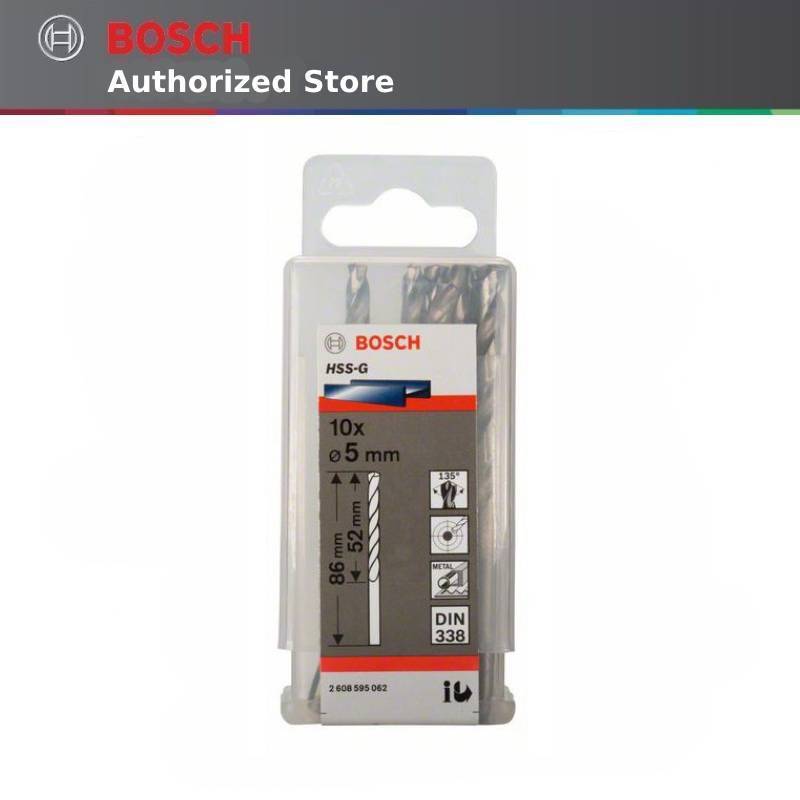 Jual Bosch Mata Bor HSS-G Metal Drill Bit 5.0 MM X 10 PCS | Shopee Indonesia