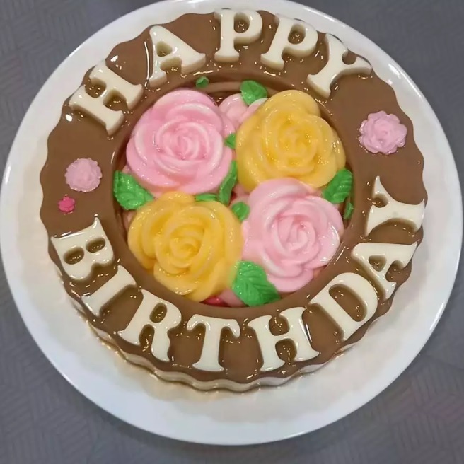 Jual Cetakan Puding Happy Birthday Agar Agar Jelly Loyang Kue Coklat ...