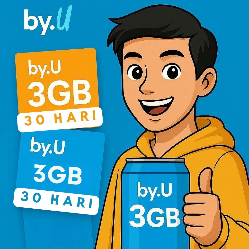 Jual kartu byu telkomsel + FREE kuota internet 3GB + MASA AKTIF KARTU ...