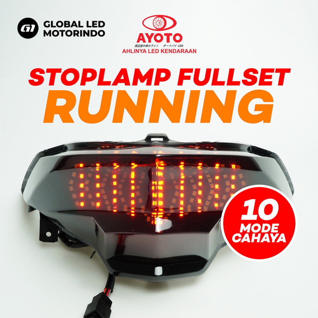 Jual AYOTO Full Set Stoplamp Running LED Standby 10 Mode Cahaya Smooth ...