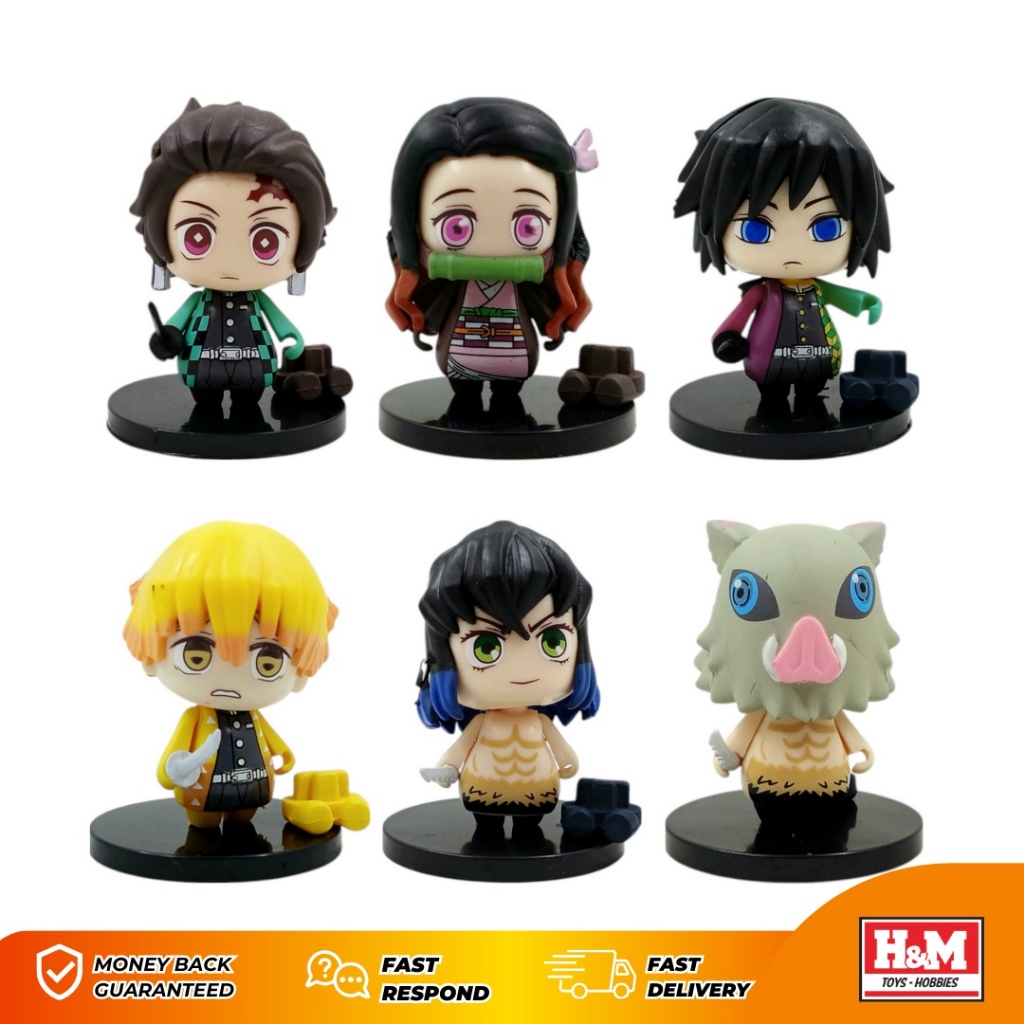 Jual Figure Kimetsu No Yaiba Demon Slayer Set 6 Pcs / Kimetsu No Yaiba ...