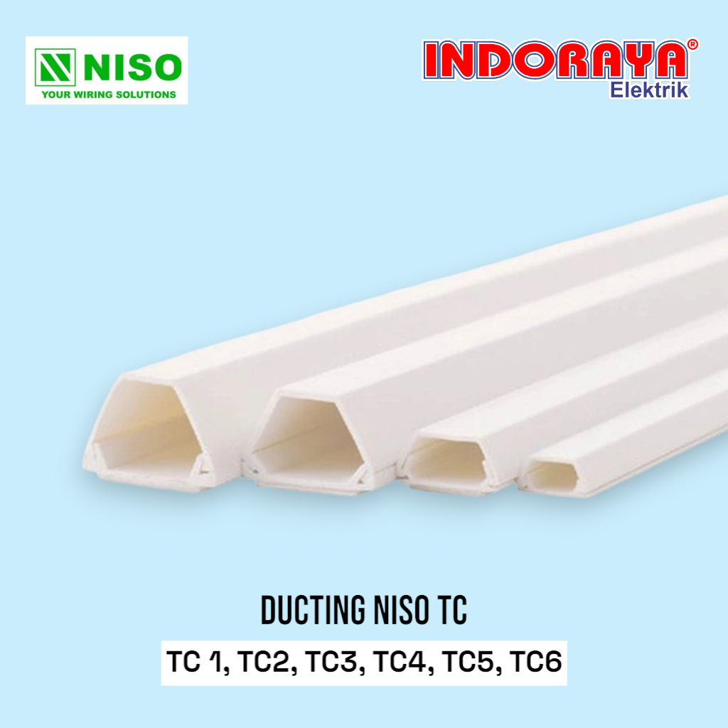 Jual Kabel Duct Niso TC-1 TC-2 TC-3 TC-4 TC-5 TC-6 Pelindung Penutup Kabel (1 Meter) | Shopee ...