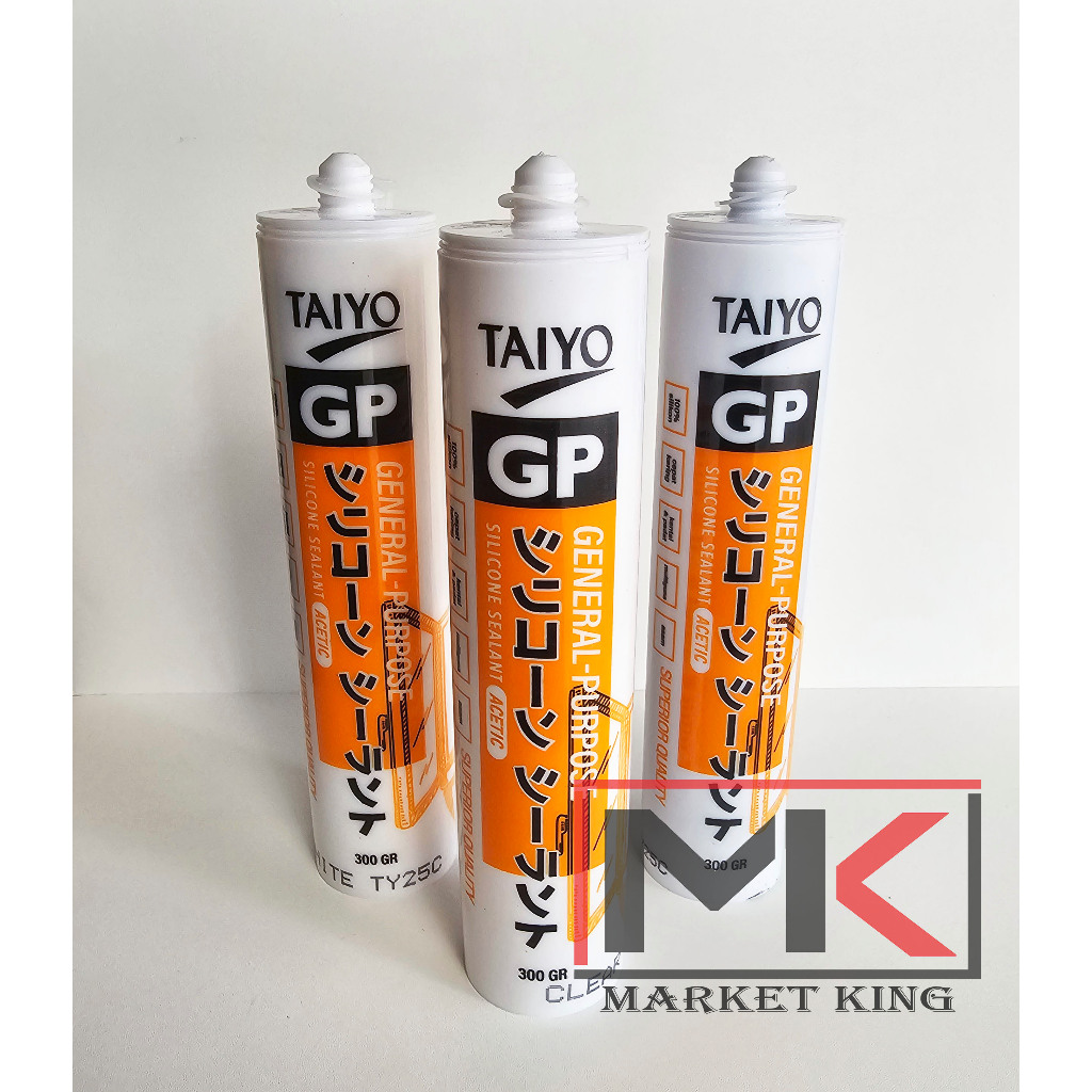 Jual Lem Sealant Botol Taiyo Silicone Sealant GP General-Purpose 300 gr ...