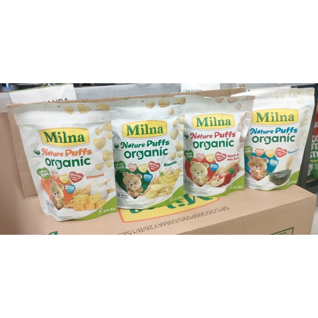 Jual MILNA PUFF 15GR / CEMILAN BAYI 6+ / SNACK BAYI / MAKANAN RINGAN ...