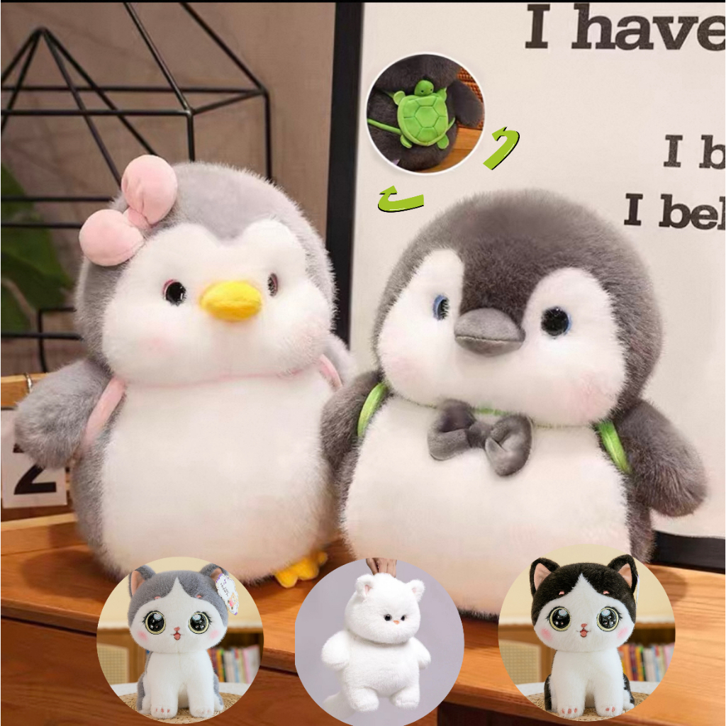 Jual 【Multiple styles】Boneka penguin kucing mewah boneka bantal hadiah ...