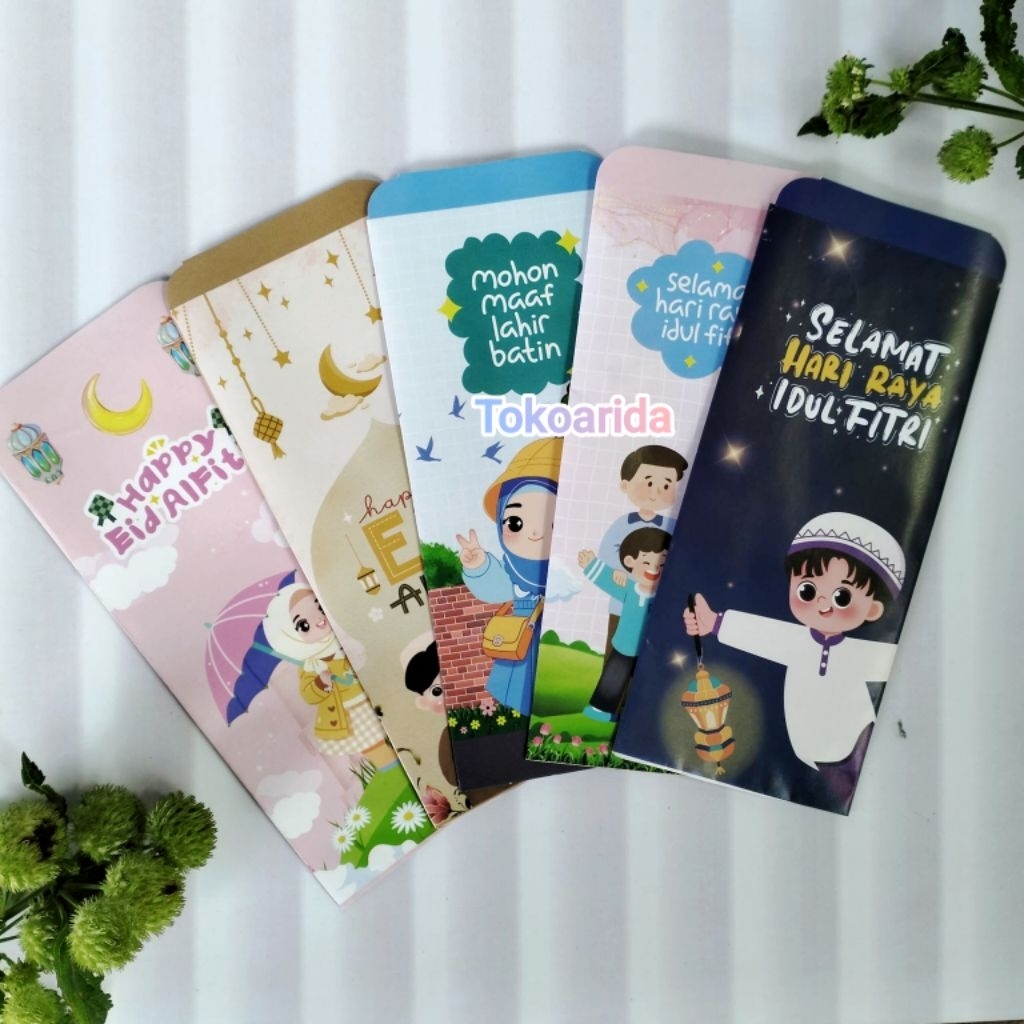 Jual AMPLOP LEBARAN JUMBO HARI RAYA MOTIF LUCU ISI 10 PCS | Shopee ...