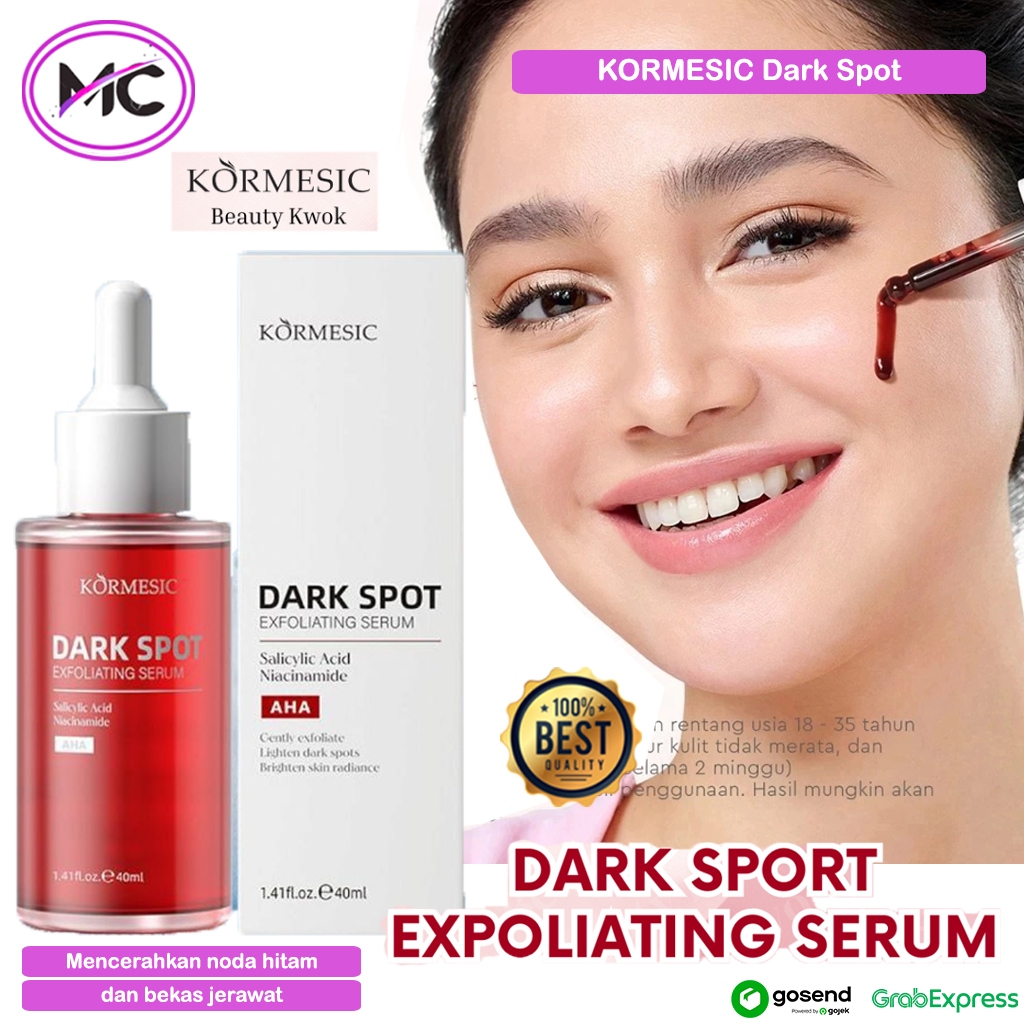 Jual Serum Penghilang Noda Hitam Bintik Pada Wajah KORMESIC Dark Spot Exfoliating BPOM Essence ...