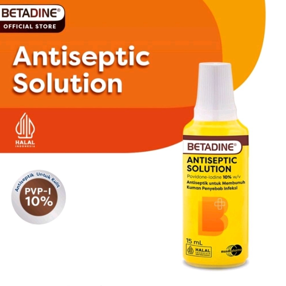 Jual BETADINE Antiseptic Solution Expire Agustus 2028 | Shopee Indonesia