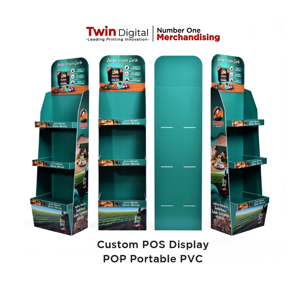 Jual Twindigital Custom POS Rak Display Portable with Support - Cetak ...