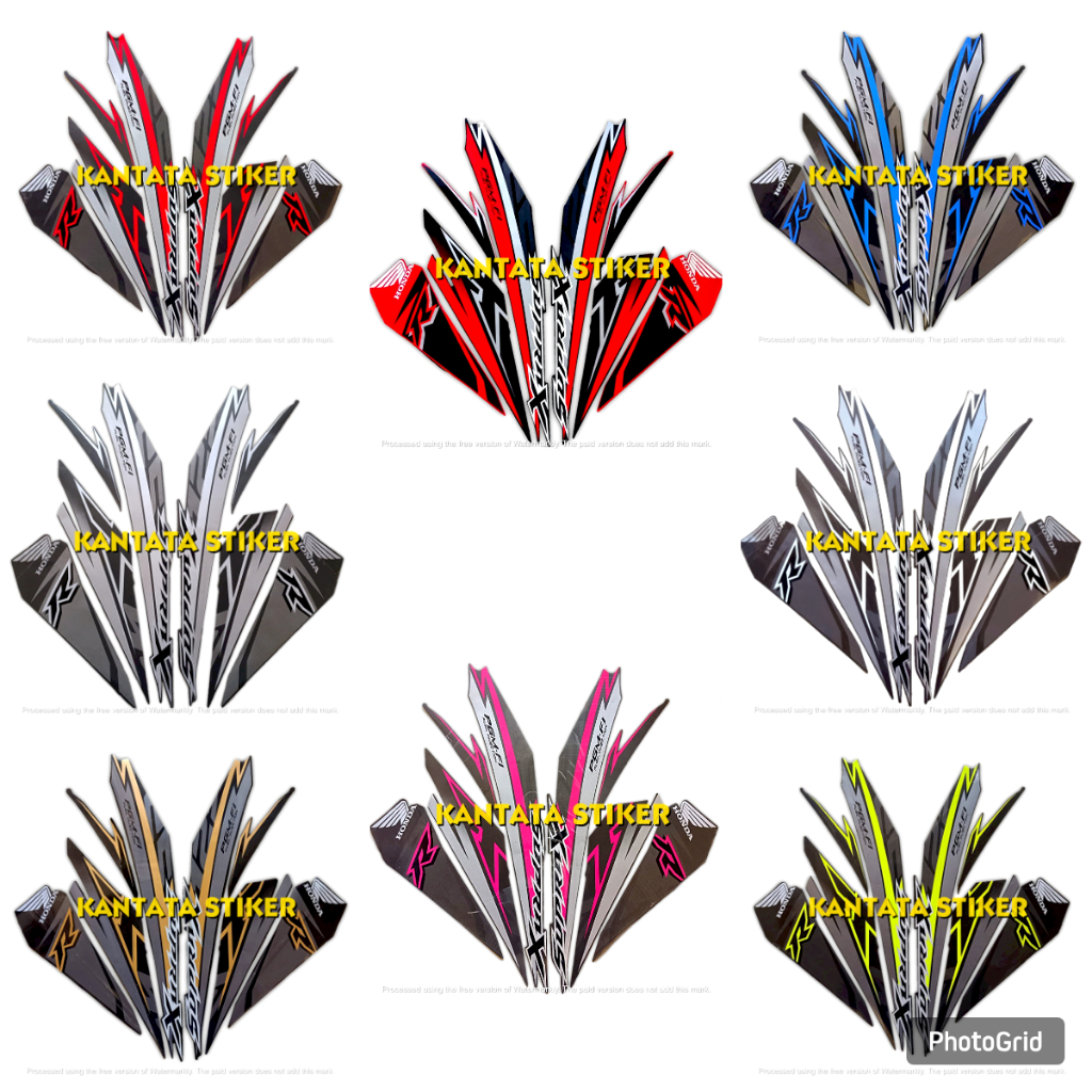 Jual Stiker Striping Lis Motor Honda Supra X 125 Fi 2018 Supra Full Set ...