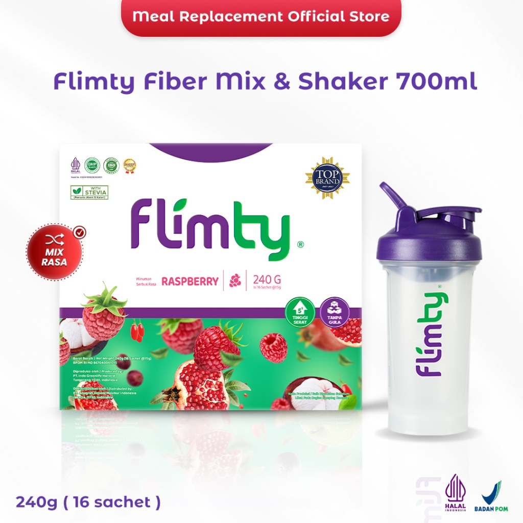 Jual Flimty Fiber - 1 Box (isi 16 sachet) Antioksidan | Shopee Indonesia