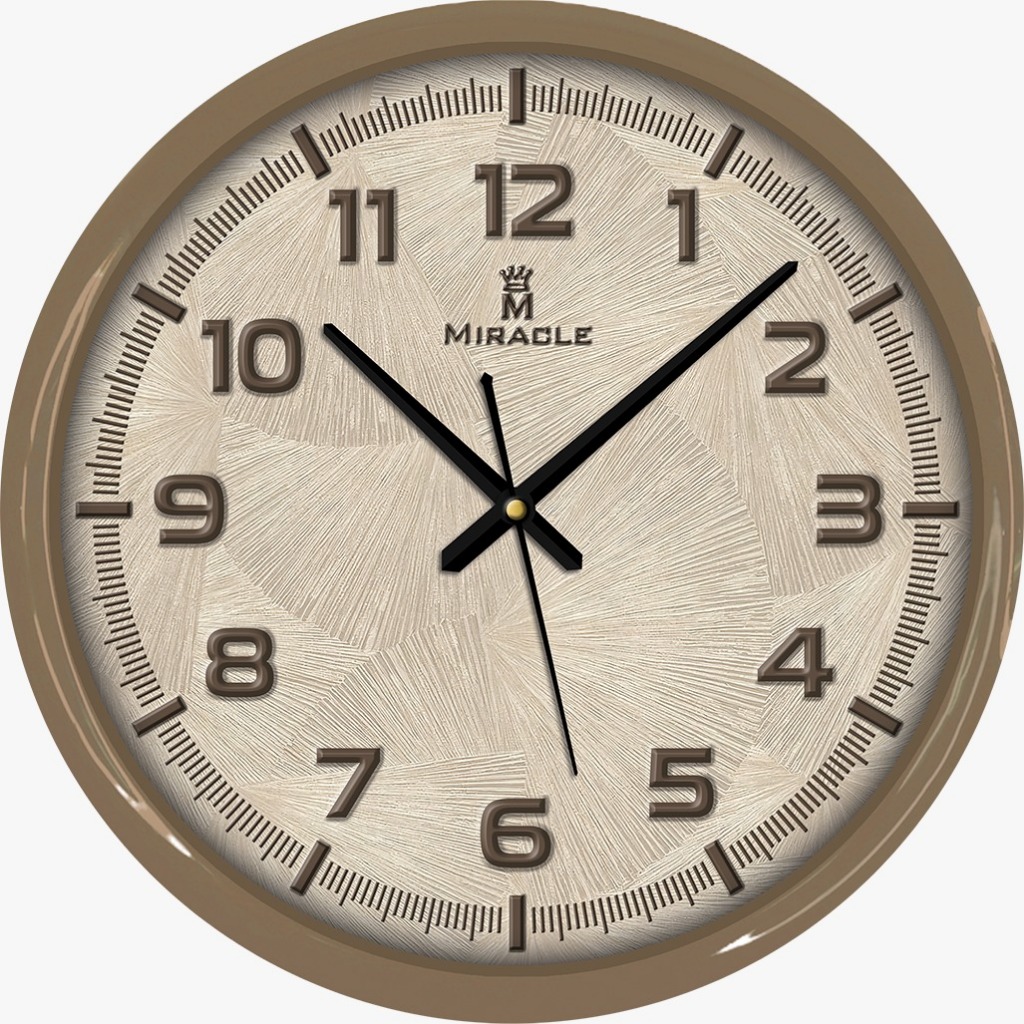 Jual MIRACLE - Jam Dinding Minimalis Simple Full Angka Quartz Diameter ...