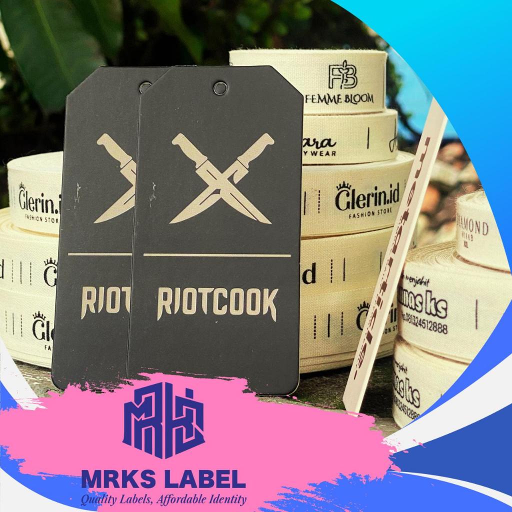 Jual [FREE DESIGN] hangtag brand | Label kertas custom | hangtag ...