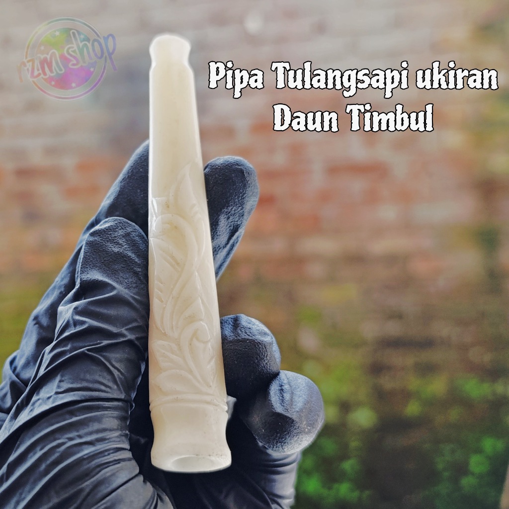 Jual pipa once padud cangklong once tulang sapi ukir daun etnik ...