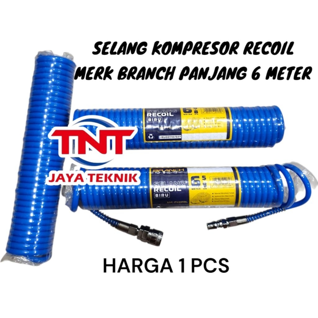 Jual SELANG ANGIN KOMPRESOR 6 METER / SELANG SPIRAL 6 METER / SELANG ...
