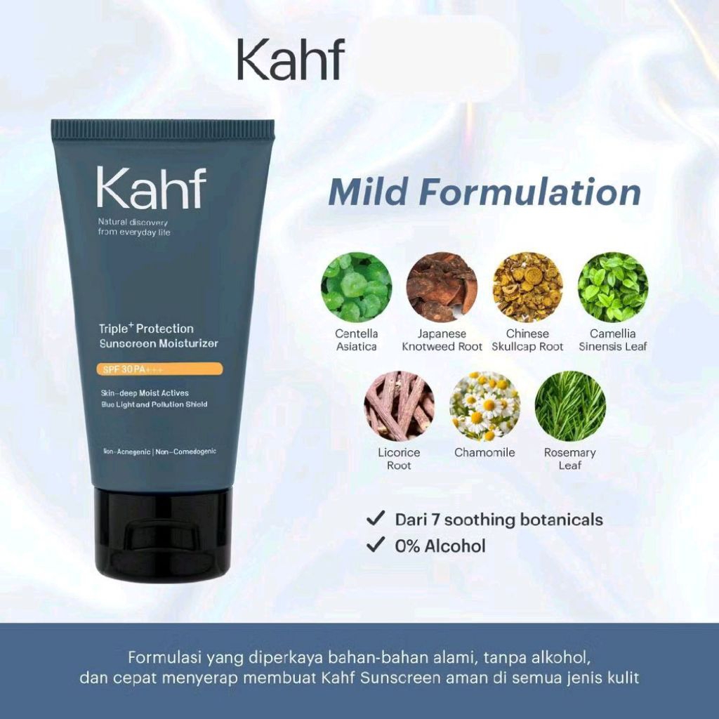 Jual Sunscreen Pria Kahf SPF 30 PA +++ Original | Shopee Indonesia