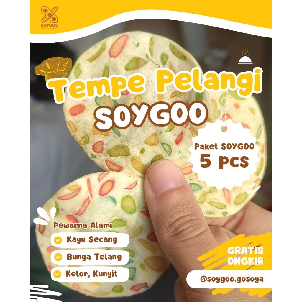 Jual Paket 5 PCS SOYGOO Sagu Tempe Pelangi Oleh-oleh Malang Keripik ...