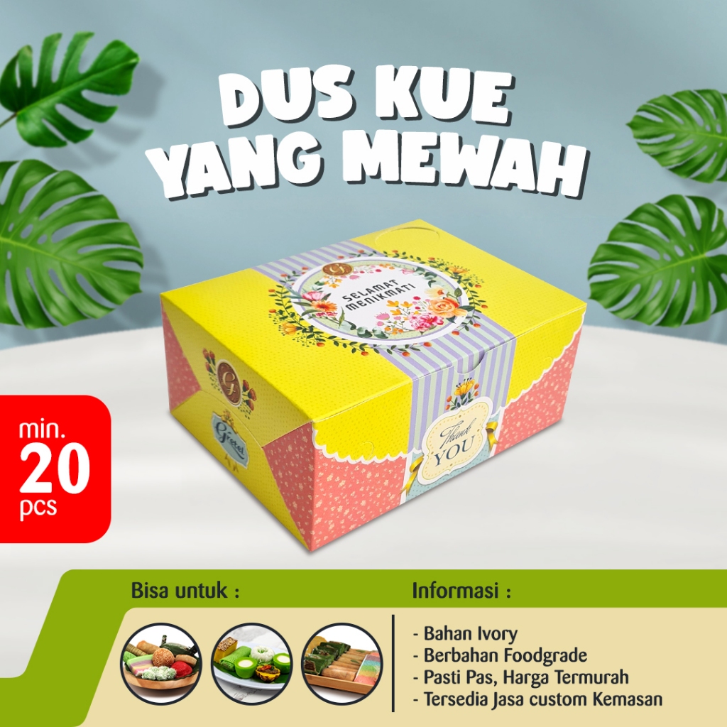 Jual Dus Snack Box Gretel Prime / Dus Kue Gretel Prime Ukuran 12 x 14 cm / Box Snack Hansel ...