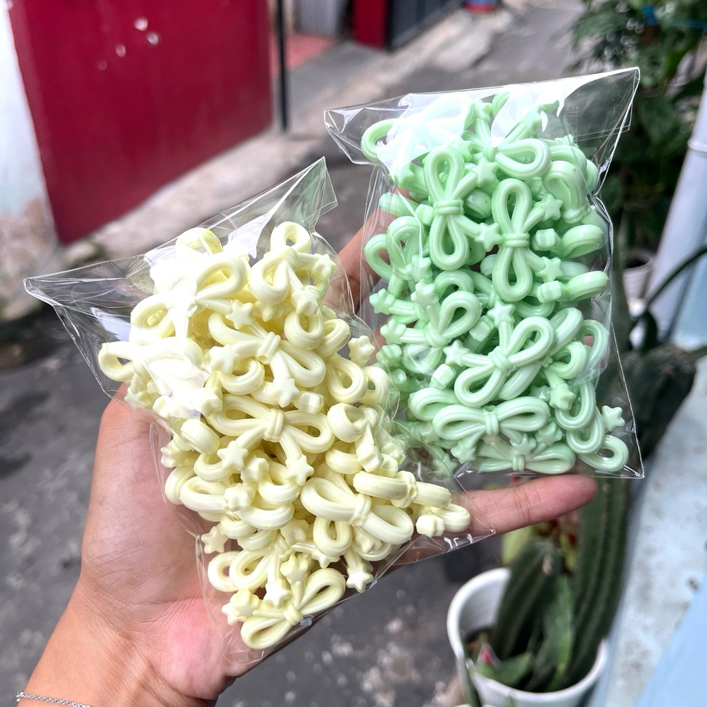 Jual (40pcs) manik-manik Pita Bintang Kuning & Hijau | Shopee Indonesia