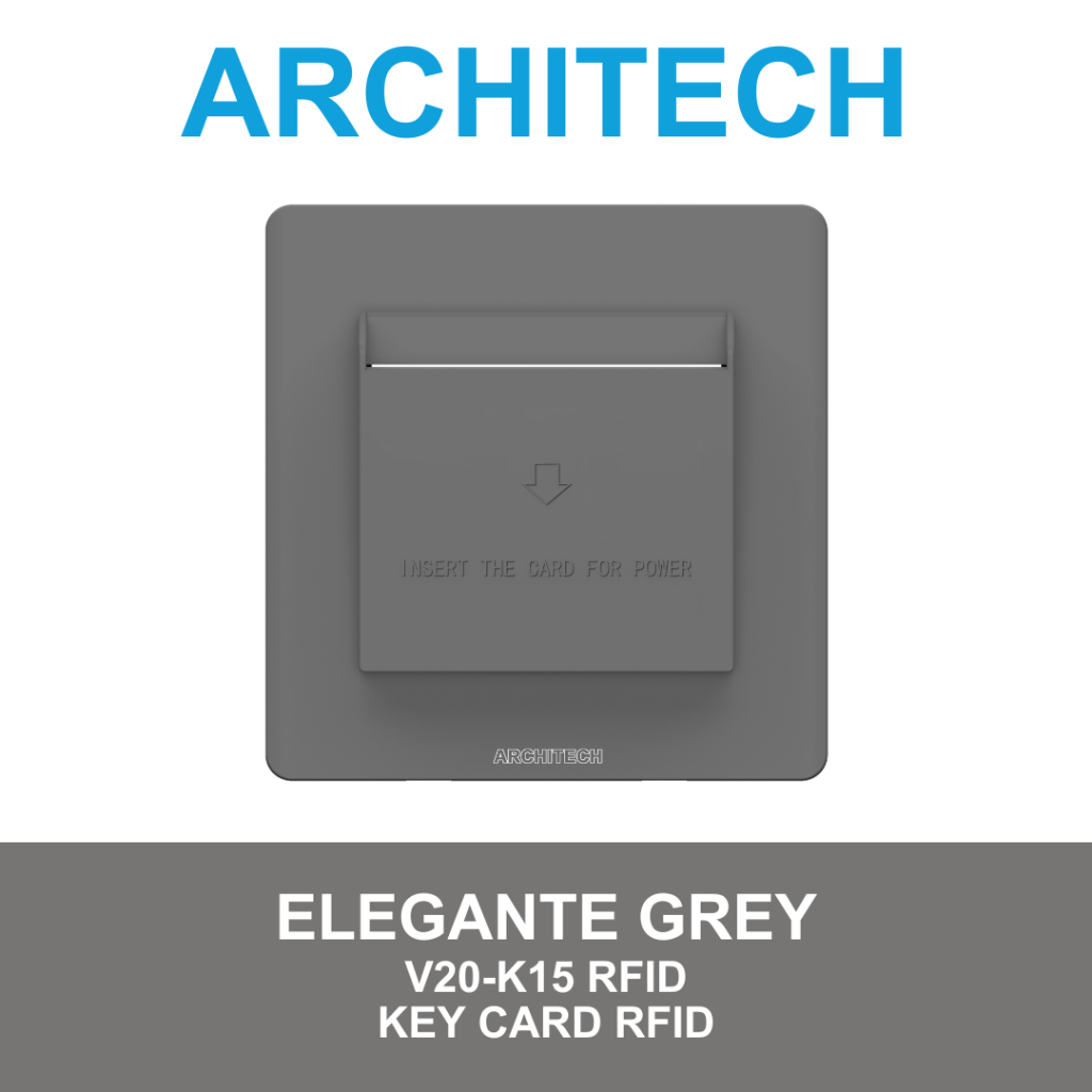 Jual ARCHITECH ELEGANTE GREY V20-K15 CARD RFID Sakelar - Saklar kartu ...