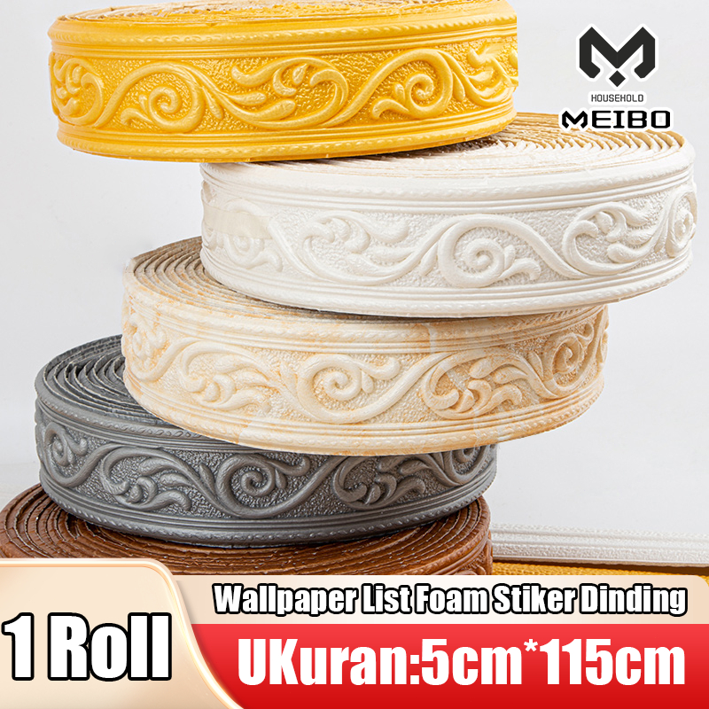 Jual WALL BORDER LIST 1.15 Meter / List Dinding 3D List Foam Stiker ...