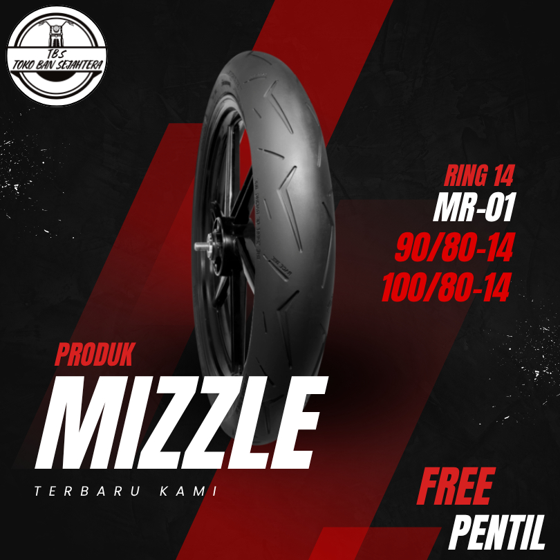 Jual BAN MIZZLE MR 01 MR01 Ring 14 90/80 100/80 SOFTCOMPOUND MATIC ...