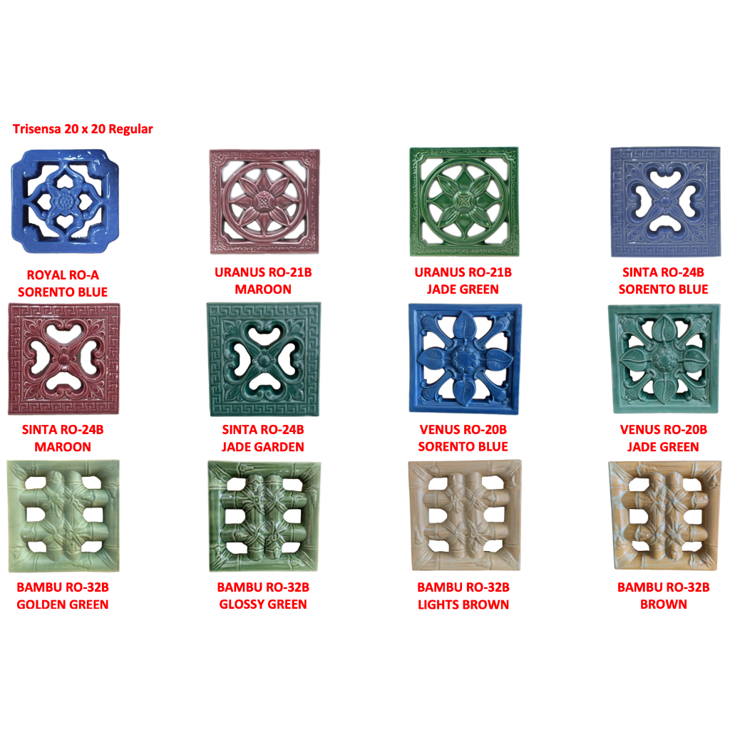 Jual 20x20 Roster Trisensa / Lubang Angin Regular / Roster Keramik ...