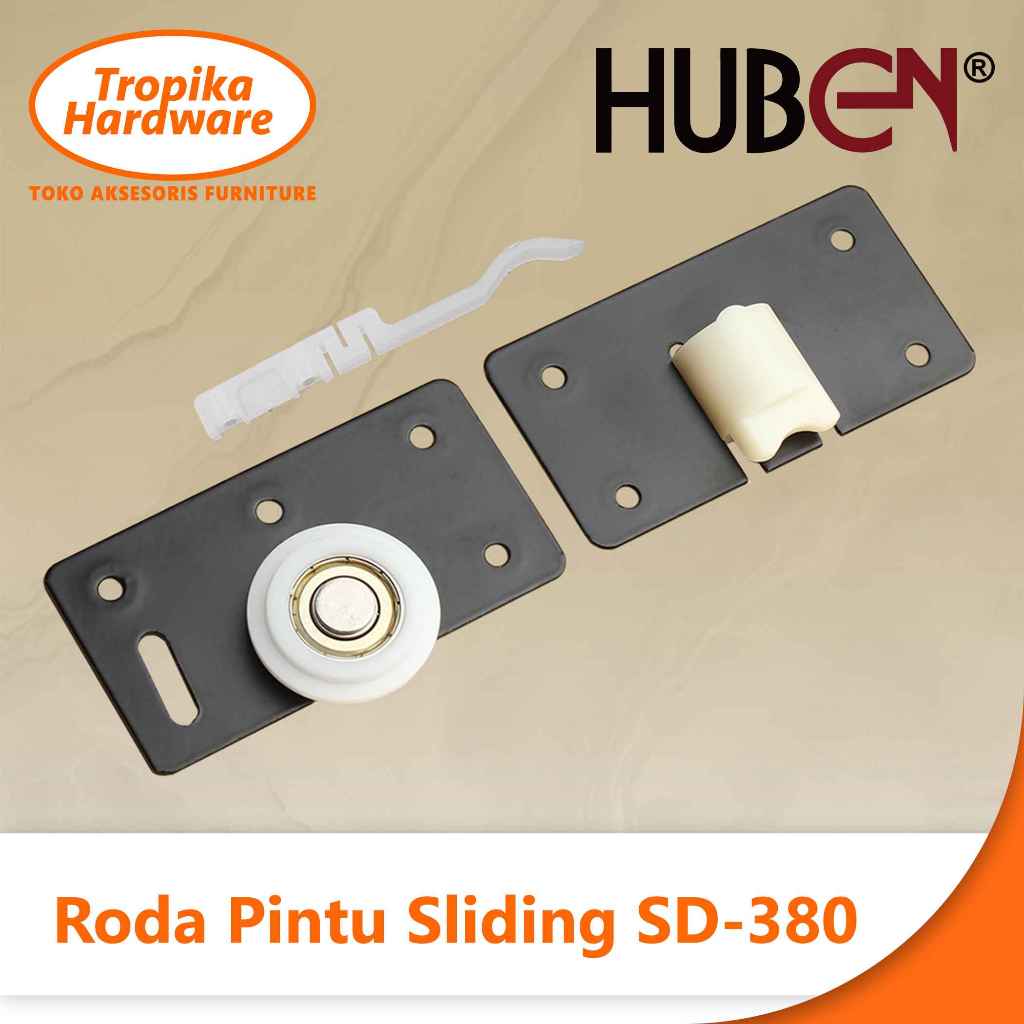 Jual HUBEN - Roda Pintu Sliding SD-380 | Roller Rel Sliding Lemari Geser Kabinet | Shopee Indonesia