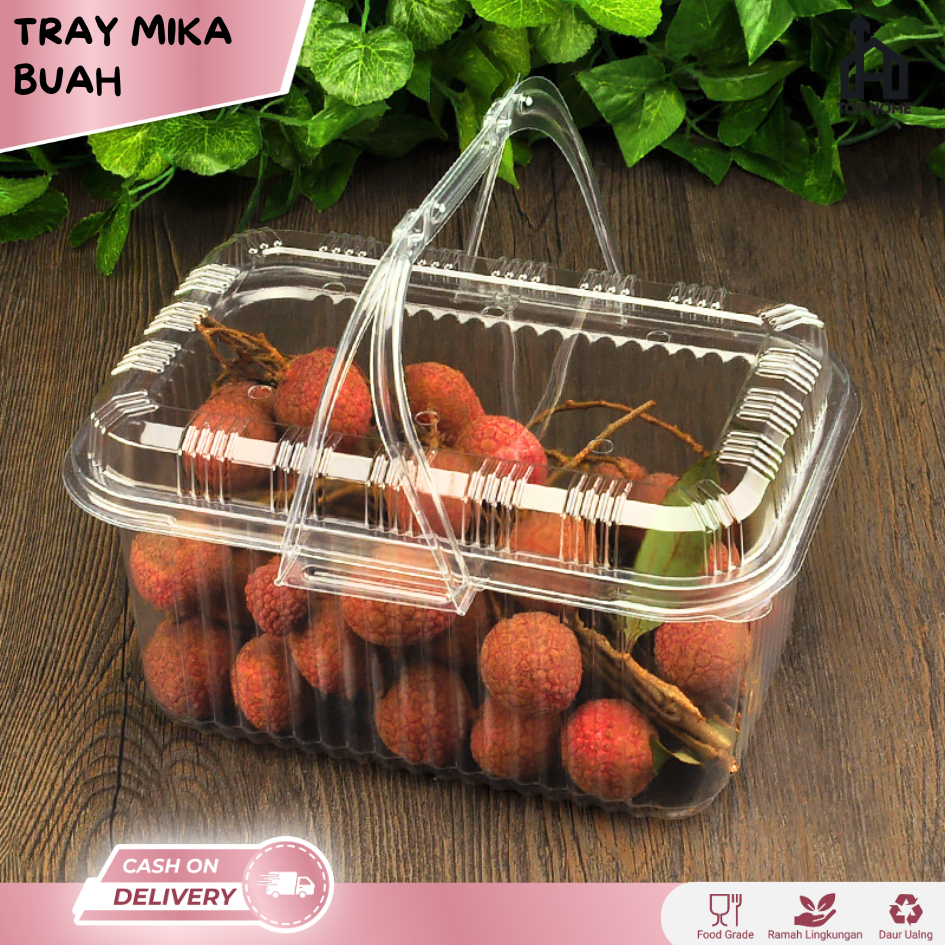 Jual Mika Dengan handle / Mika Fruit Box / Mika Buah Sayur I Wadah Mika ...