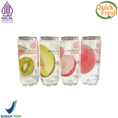 Jual READY STOCK Quick Fresh Fruit Sparkling Drinks 350ml / Bersoda ...