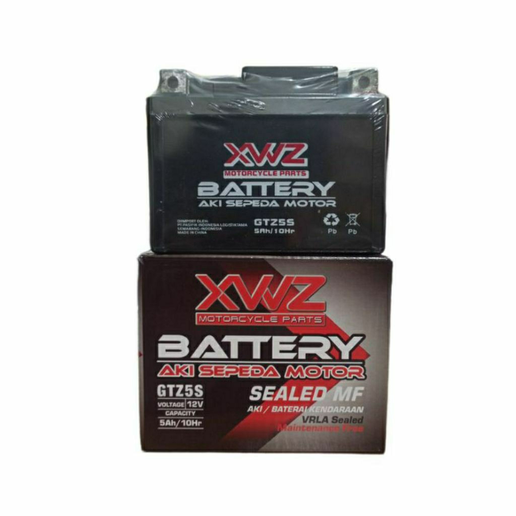 Jual Aki Accu Sepeda Motor Matic Bebek XWZ Battery GTZ-5S MF Sealed MF ...