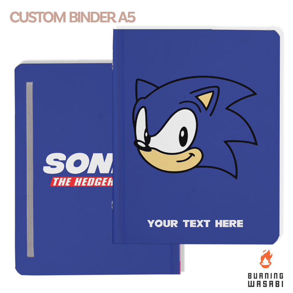 Jual Binder Sonic The Hedgehog Anime Manga Aesthetic A5 6 20 Ring ...