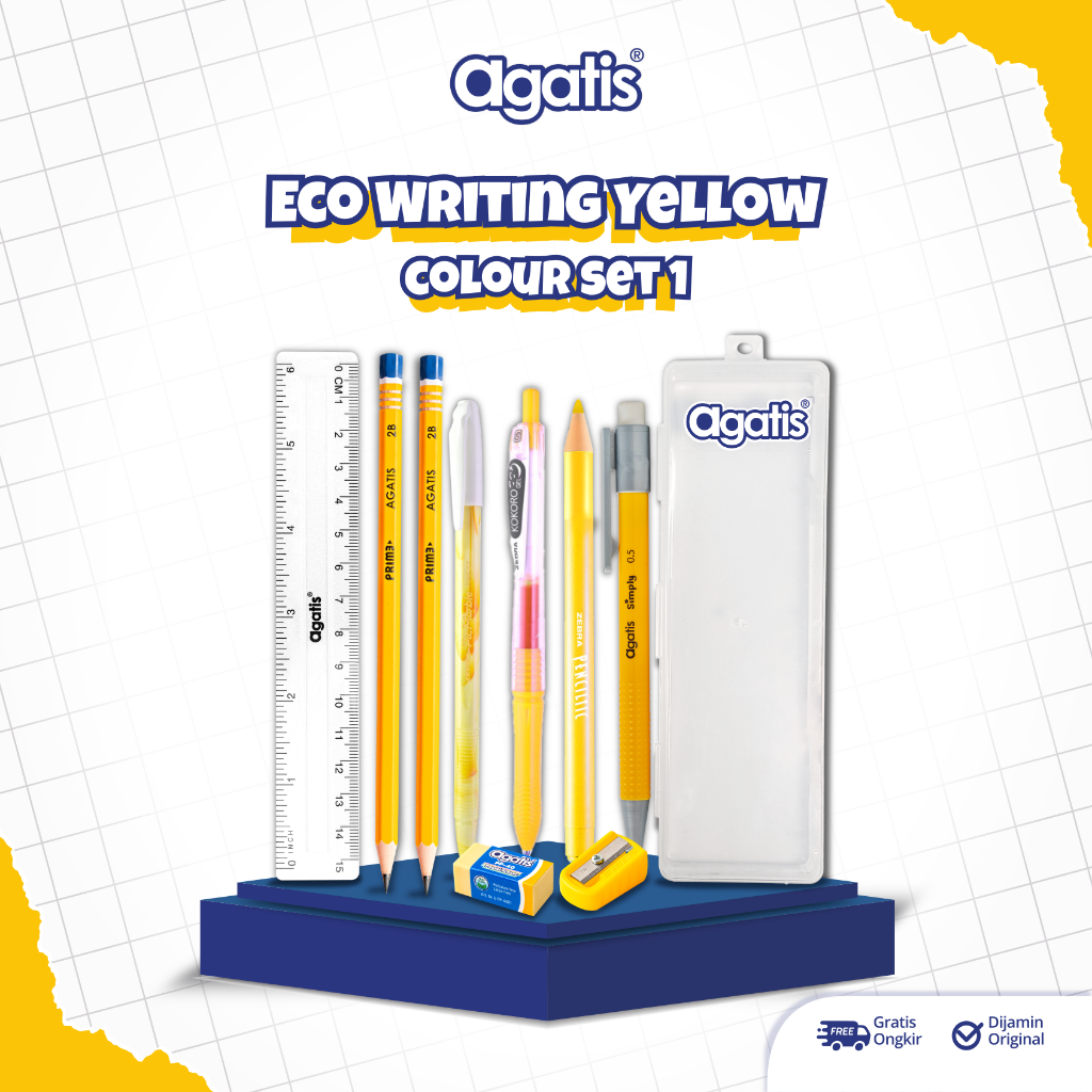 Jual AGATIS - Eco Writing Set - Alat Tulis Sekolah Lengkap free Tempat ...
