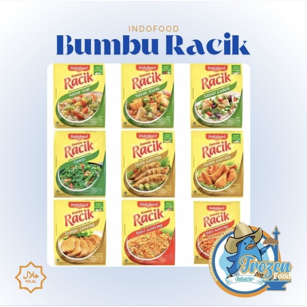 Jual Indofood Bumbu Racik | 1 renceng isi 10 sachet | WAJIB EXTRA ...